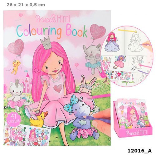 Libro de colorear de Princess mimi en www.lacombainfantil.com